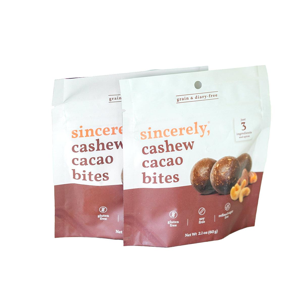 Cashew Cacao Bites – 6 Pack – sincerely, BY PARYANI