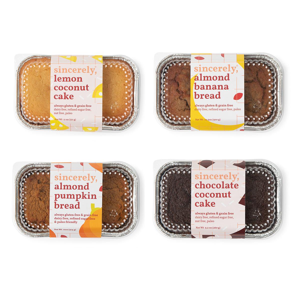Gluten And Dairy Free Cakes – 4 Pack – sincerely, BY PARYANI